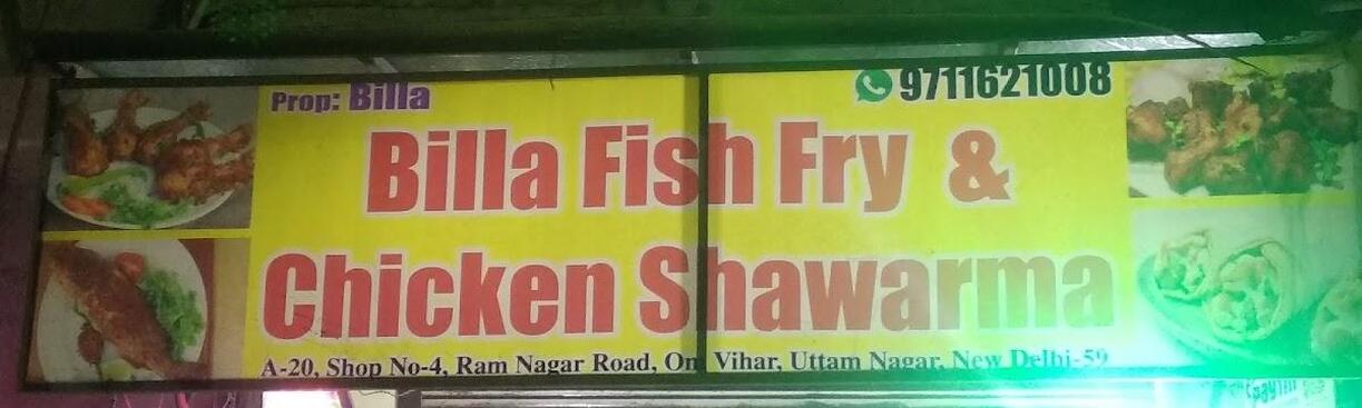 Menu at Billa Fish Fry And Chicken, New Delhi