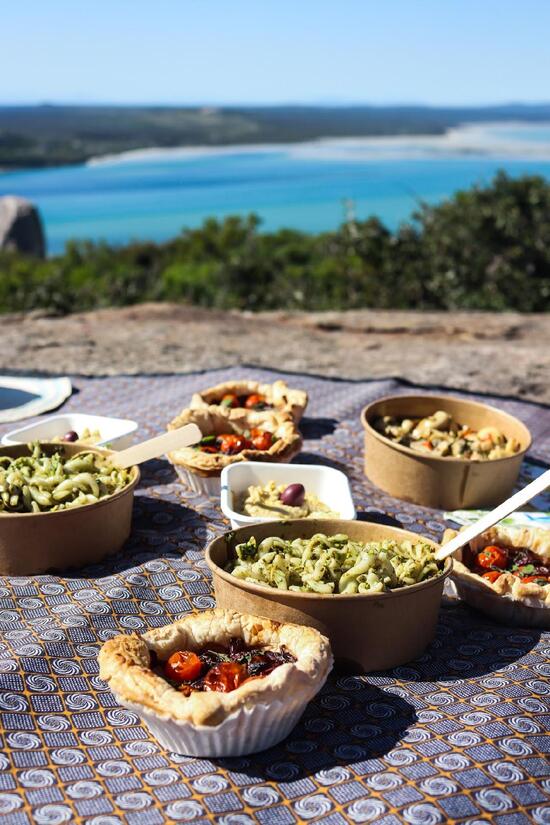 Menu au Protea Picnics restaurant, Le Cap