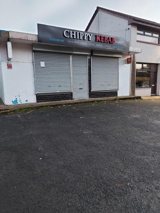 Menu at Chippy Kebab restaurant, Banknock