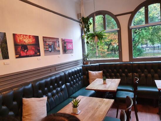 Menu at The Giving Tree cafe, Manchester