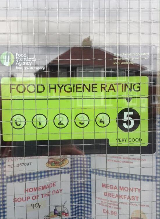 Menu at The Food Shack Bispham cafe, Blackpool