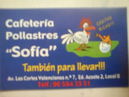 Carta del pub y bar Asador Pollos Sofía, Altea, Av. Corts Valencianes