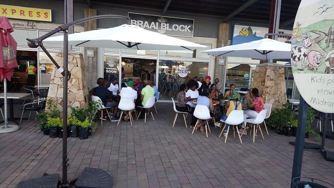 Menu au Braai Block Sunnyside restaurant, Pretoria