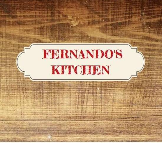 Menu at Fernando's Kitchen restaurant, London