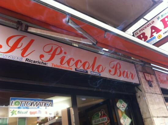Menu da Il Piccolo Bar, Milano, Via Ronchi