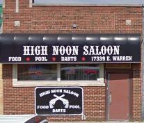 Menu at High Noon Saloon pub & bar, Detroit