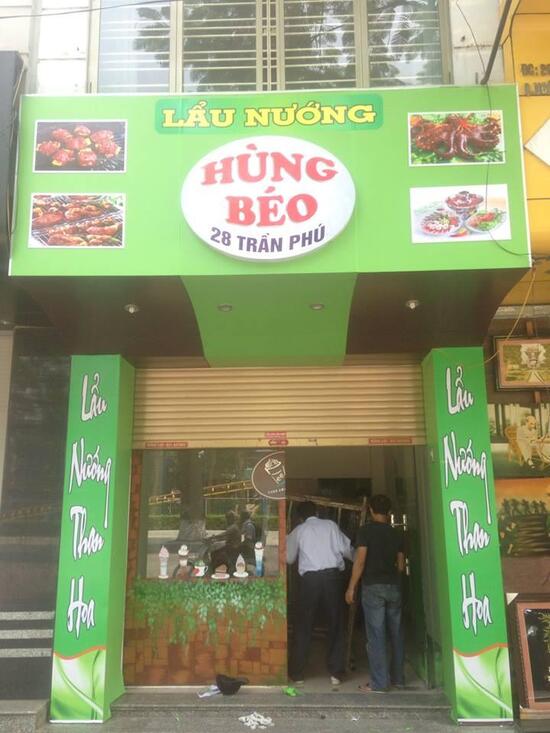 Menu at Lẩu nướng Hùng Béo restaurant, Hai Phong