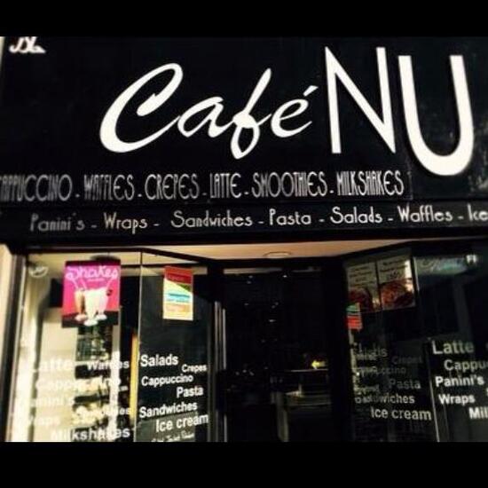 Menu at Café Nu cafe, Leeds