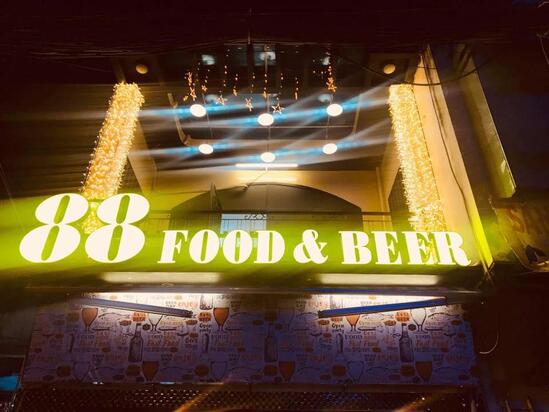 Menu at 88 Food Beer restaurant, Ho Chi Minh City