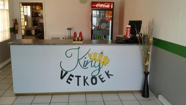 Menu at King Vetkoek restaurant, Potchefstroom