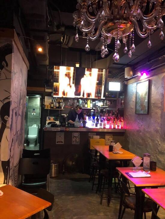 Menu at After Six pub & bar, Hong Kong