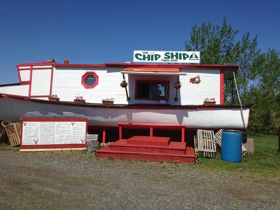 Menu at Chip Ship restaurant, Wallace