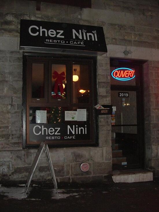 Chez Nini, Montréal - Menu du restaurant, prix et avis