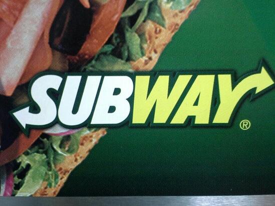 Menu at Subway, Blackpool, 82 & Holgate
