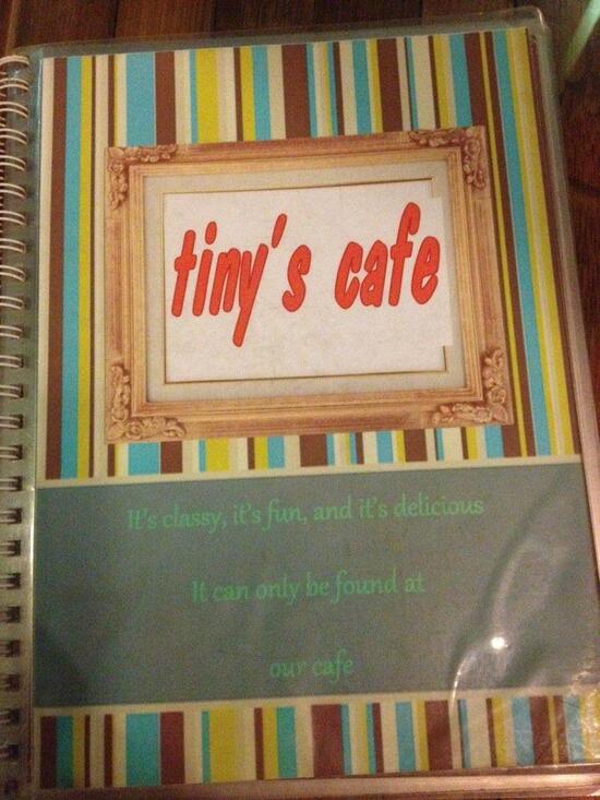 Menu at Tiny Cafe Pub, Ho Chi Minh City