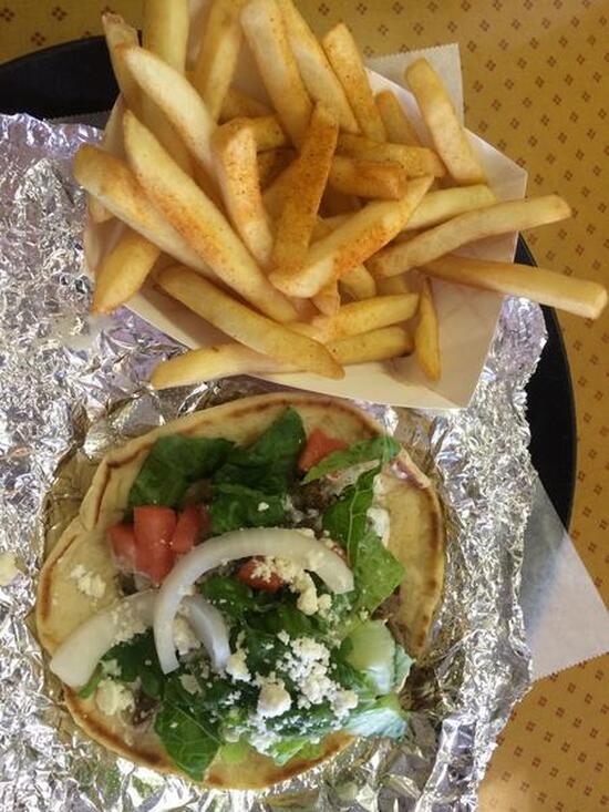 Menu at Olympia Gyro restaurant, Zanesville