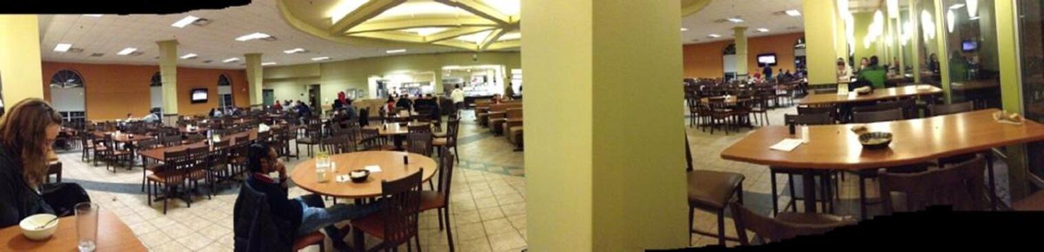 Menu at Wheelock Dining Hall cafeteria, Wolfville