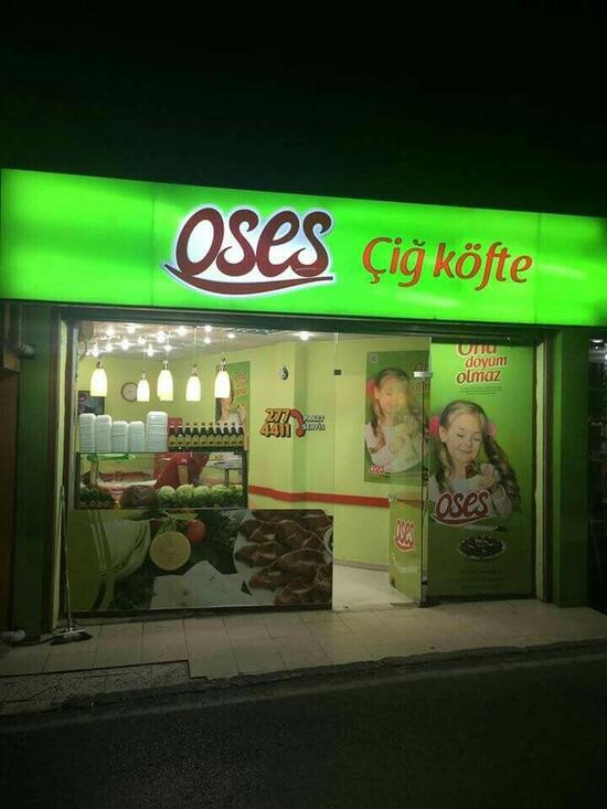Menu at Oses Reşitpaşa, Istanbul