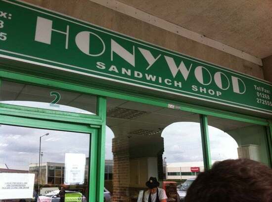 Menu at Honywood's Sandwich Shop fast food, Basildon
