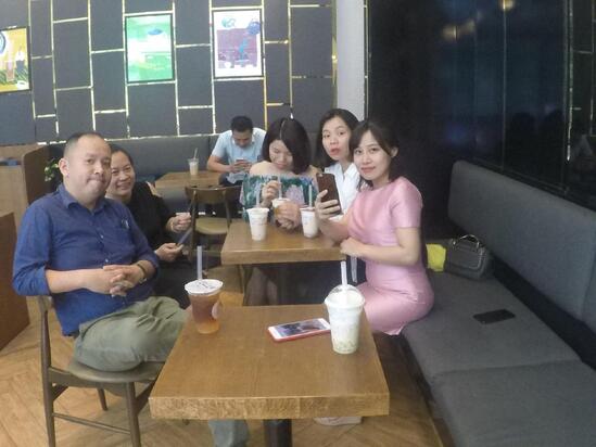 Menu at Gong Cha park hill restaurant, Hanoi