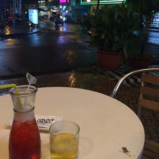 Menu at Cafe EVO, Ho Chi Minh City