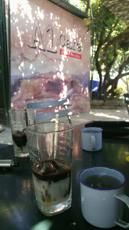 Menu at Cafe A1, Vietnam