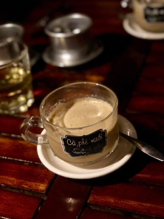 Menu at Cà Phê Muối cafe, Hue