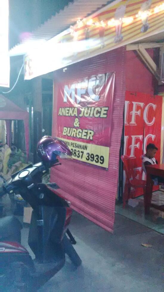 Menu at Malioboro Fried Chicken restaurant, Dagangan