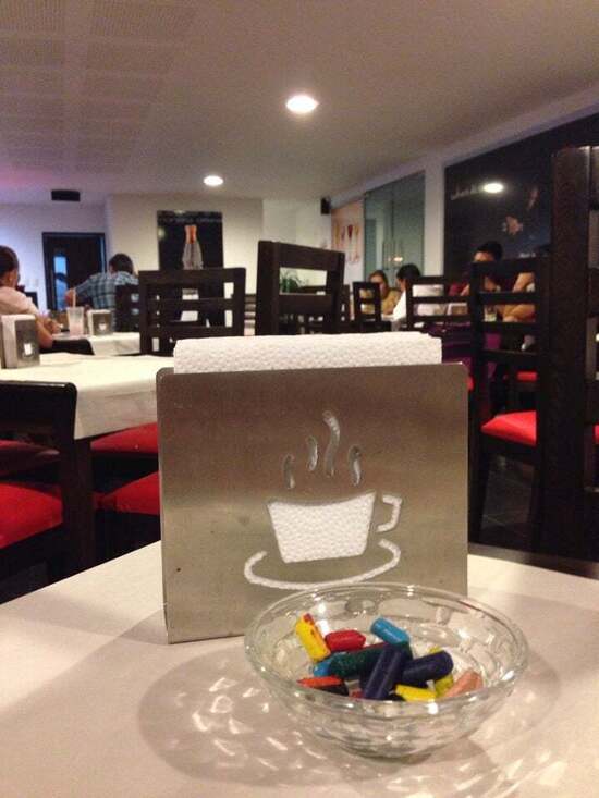 Menu at Zaitun restaurant, Sincelejo