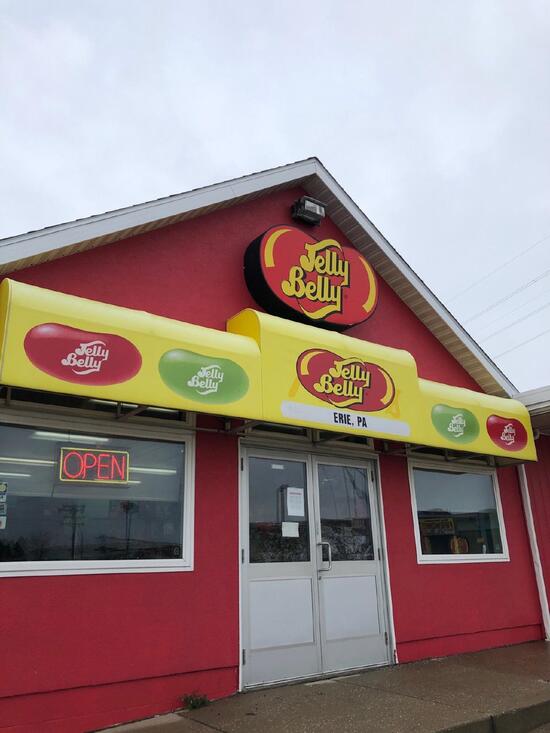 Menu at Jelly Belly restaurant, Erie