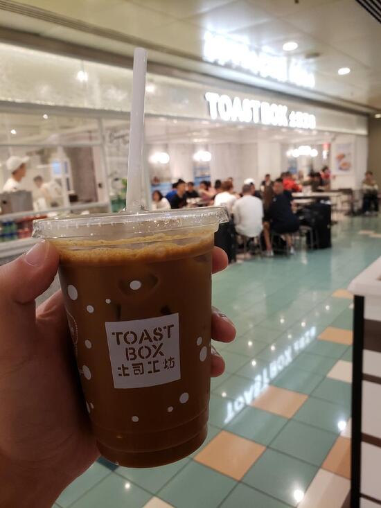 Menu at Toast Box restaurant, Hong Kong, 2