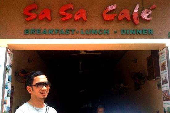 Menu at SASA CAFE, Ho Chi Minh City