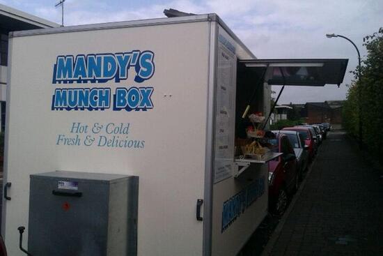 Menu at Mandy's Munch Box, Sheffield