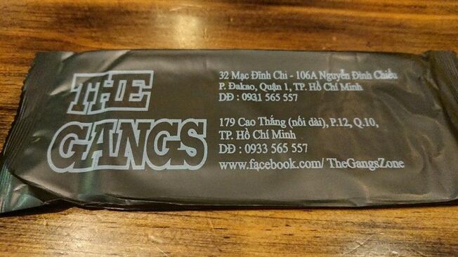 Menu at The Gangs Hoả Xa restaurant, Ho Chi Minh City, 179 Đ. Cao Thắng