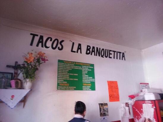 Menu at Tacos la Banquetita restaurant, Toluca, Isabel la Católica 200-212