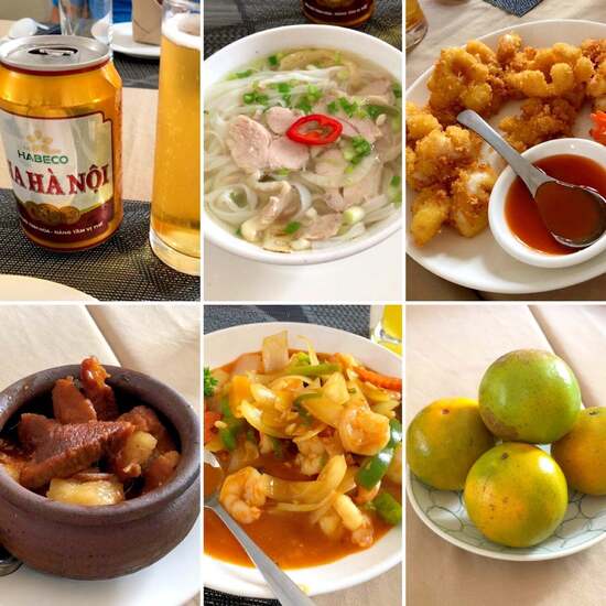 Menu at Nhà Hàng Le Tonkin restaurant, Hanoi, 14 Ngô Văn Sở