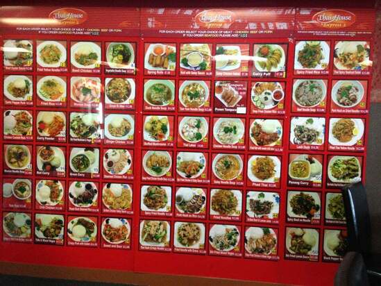 Menu at Thai House Express 2 fast food, Whanganui