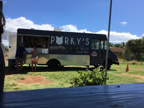 Menu at Porkies Food Truck restaurant, Waimea