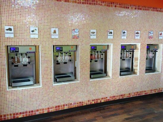 Menu at Orange Leaf, Gatlinburg