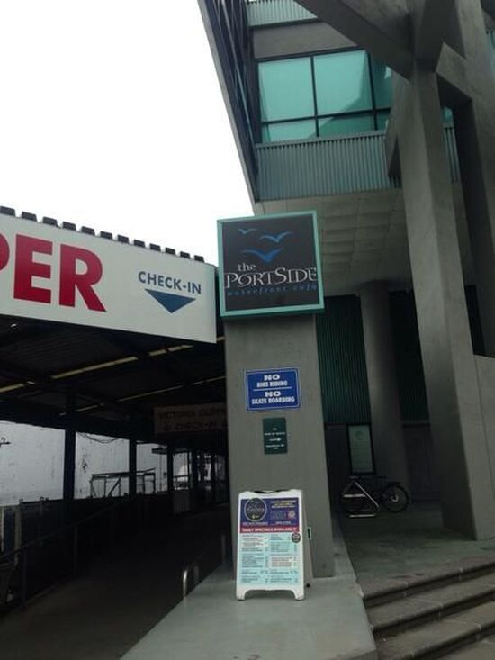 Menu at Portside Cafe, Seattle