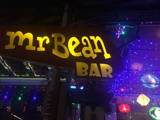 Menu at Mr Bean Bar, Hoi An