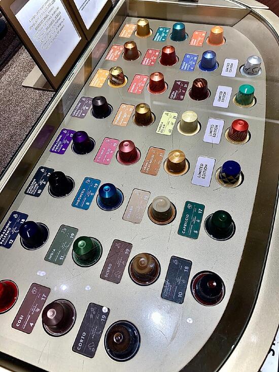 Menu at Nespresso Pop-Up Boutique, Warsaw