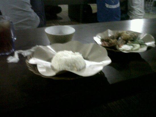 Menu at Sari Rasa Ayam Penyet restaurant, Samarinda