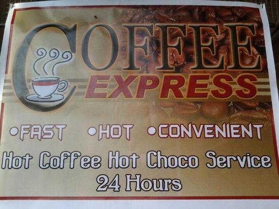Menu at Coffee Express, Koronadal City