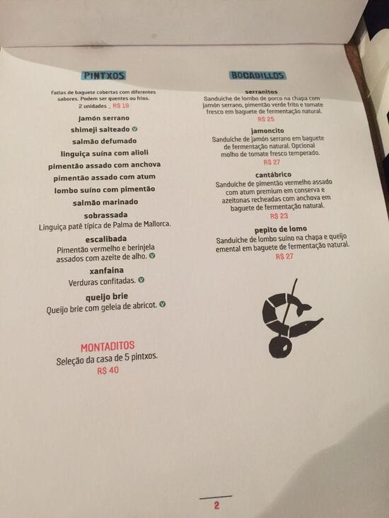 Menu em Jamon Jamon pub & Bar, Brasília