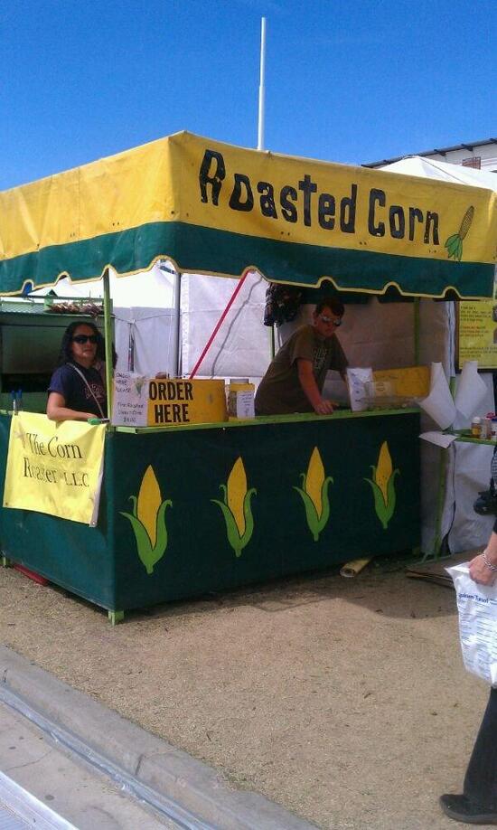 Menu at Texas Corn Roasters, Granbury