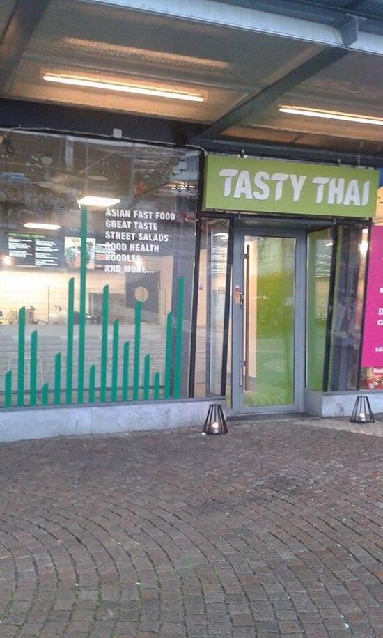 Menu at Tasty Thai restaurant, Stockholm, Pajalagatan 54