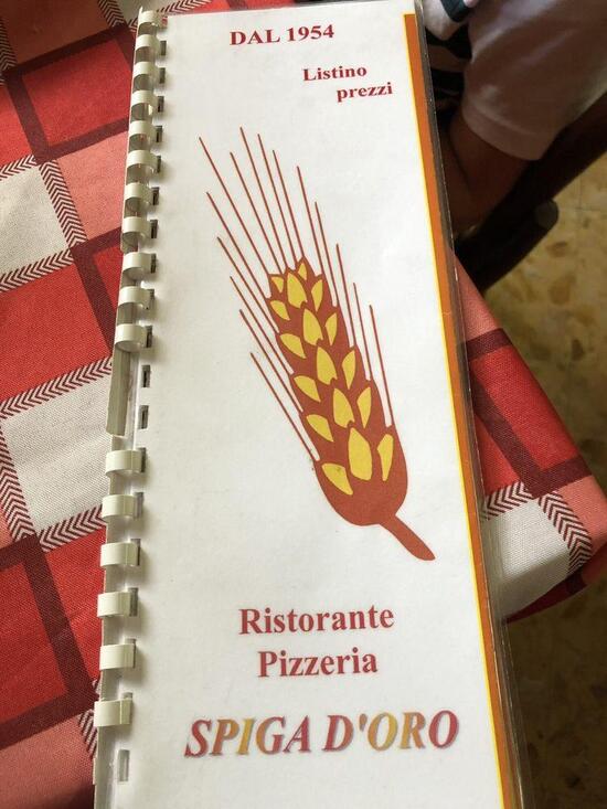Menu da La Spiga d'Oro pizzeria, Torino, Via S Paolo