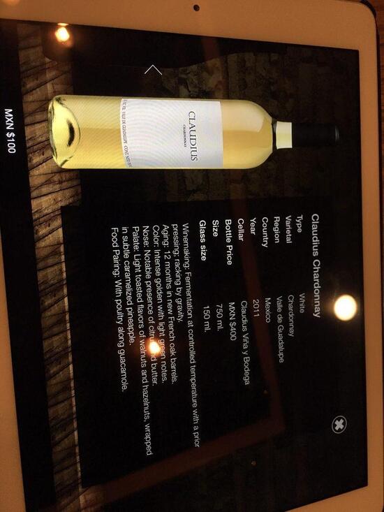 Carta del restaurante Cerrado permanentemente - Nexo Wine Bistrot ...