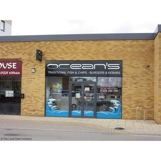 Menu at Ocean's Traditional Fish & Chips fast food, Melksham